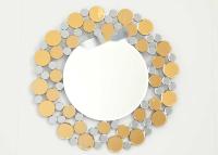 China Silver Round Wall Mirror - Decorative Wall Mounted Mirror for Home Decor for sale