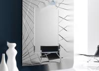 China Rectangular Decorative Mirror with Bevelled Edge and Black MDF Back - 80X120X2CM for sale