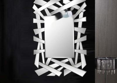 China Beveled Edge Silver Wall Mirror 80X120X2.1CM Decorative Mirror for sale