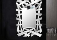 China Beveled Edge Silver Wall Mirror 80X120X2.1CM Decorative Mirror for sale