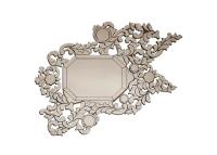 China Decorative Venetian Mirror with Silver Mirror and Black Painted on MDF for sale