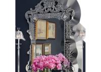 China 70X110X2CM Venetian Mirror with Silver Mirror and Black Painted on MDF Decorative Wall Mirror for sale