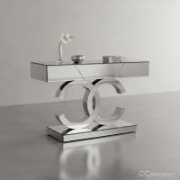 China Mirrored Surface Console Table with Silver Mirror Finish and Modern Design for sale