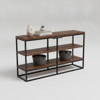 China JS112 16 Console Table with MDF+Mirror Finish in Silver or Customize Colors Packed 1pc/Foam/Carton for sale