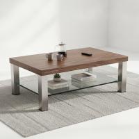 China JSF295 Mirrored Coffee Table with Triangular Base Crushed Diamond Insert in Silver or Customize for sale