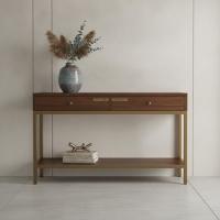 China MDF+Mirror Console Table with Faux Gems Inlay and Silver or Customize Finish for sale