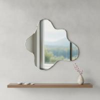 China Frameless Mirror with Beveled Edge Design HD/Explosion Proof Irregular Shape Decorative Wall Mirror for sale