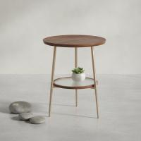 China Mirrored Surface Side Table with Faux Crystals Inlay and 40X40X75CM Size for sale