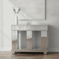 China Noralie Mirrored Console Table with Crushed Diamond Inlay and 160X40X85CM Dimensions for sale