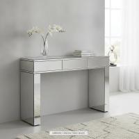 China Silver Mirror Side Table with Clear Acrylic and Compact Design for sale