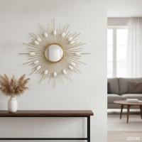 China JZ0038 Sunburst Silhouette Decorative Mirror with Non-Beveled Glass in 36