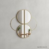 China Quart Mirror Set of 4 with Venetian Frame - 50X40X4CM Decorative Wall Mirrors for sale