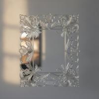 China Handcraft Venetian Mirror 50.8X100.3CM Silver Mirror with MDF Material Art Decor Wall Mirror for sale