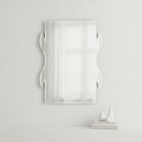 China Rectangle Shape Wall Mirror with Silver Diamond Gems - 1120X80X4CM Decorative Mirror for sale
