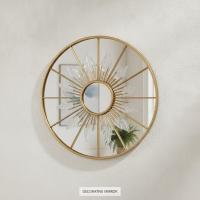 China Bevelled Central Mirror with Chrome Acrylic Frame Decorative Wall Mirror 93X122X3CM Size for sale