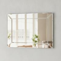 China Beveled Edge Frameless Wall Mirror 56X71CM for Bathroom Vanity and Bedroom for sale
