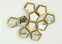 China 80X74X3.8CM Silver and Gold Mirror Wall Decorative Art Mirror for sale