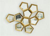 China 80X74X3.8CM Silver and Gold Mirror Wall Decorative Art Mirror for sale