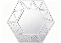China PVC Frame Decorative Mirror with Bevelled Edge and Irregular Shape for Wall Art for sale
