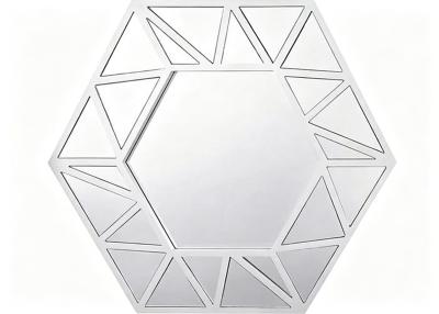 China PVC Frame Decorative Mirror with Bevelled Edge and Irregular Shape for Wall Art for sale