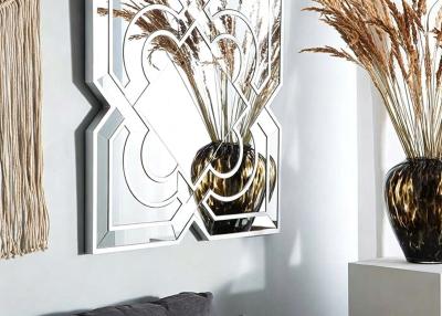 China 80X80X3CM Silver Mirror Decorative Wall Mirror with MDF Back for sale