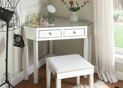 China JS0330 Silver Mirror Dressing Table with MDF Material and Solid Wood Construction for sale