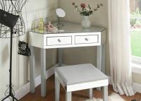 China JS0330 Silver Mirror Dressing Table with MDF Material and Solid Wood Construction for sale