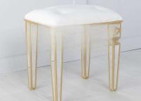 China JS0560 Model Silver Mirror Stool with 43X33X46CM Size Footstool for sale
