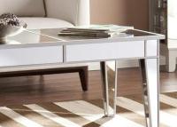China Silver Mirror Coffee Table with MDF Material and 107X60X51CM Dimensions for Living Room for sale
