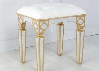 China 45X35X45CM Silver Mirror MDF Stool Footstool for General Use for sale