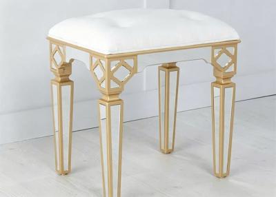 China 45X35X45CM Silver Mirror MDF Stool Footstool for General Use for sale