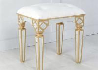 China 45X35X45CM Silver Mirror MDF Stool Footstool for General Use for sale