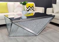 China Smoked Mirror Coffee Table with MDF Construction and 100X100X40CM Dimensions for sale