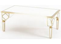 China Silver Mirror MDF Coffee Table with 115X65X45CM Dimensions for Living Room for sale