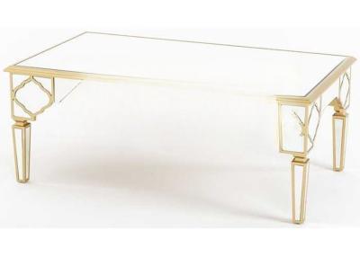 China Silver Mirror MDF Coffee Table with 115X65X45CM Dimensions for Living Room for sale