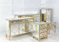 China THCT02 Coffee Table with 55x55x55cm Size Silver Mirror and MDF Material Side Table for sale