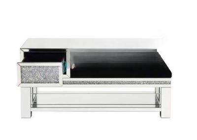China THS02 Bench with 119X45X60CM Size Silver Mirror and MDF Material Stool for sale