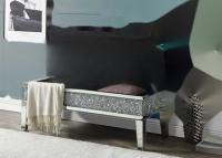 China THS03 Bench with 112X45X48CM Size Silver Mirror and MDF Material Footstool for sale