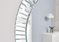 China Wall Mounted Console Table with Silver Mirror Finish and Modern Design for Entryway for sale