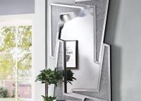 China Wall Mounted Console Table with Silver Mirror Finish and Modern Design for Entryway for sale