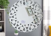 China Wall Mounted Console Table with Silver Mirror Finish and Modern Design for Entryway for sale