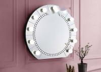 China Wall Mounted Console Table with Silver Mirror Finish and Modern Design for Entryway for sale