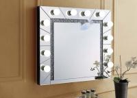 China Wall Mounted Console Table with Silver Mirror Finish and Modern Design for Entryway for sale