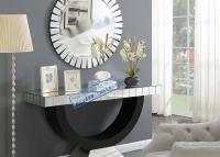 China Wall Mounted Console Table with Silver Mirror Finish and Modern Design for Entryway for sale