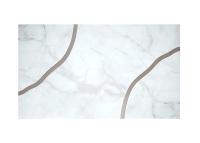 China White Mirrored Finish Rectangle Coffee Table with Super White Glass Top for sale