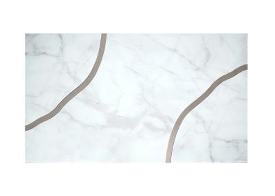 China White Mirrored Finish Rectangle Coffee Table with Super White Glass Top for sale