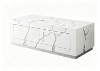 China Super White Mirror MDF Coffee Table 120X60X45CM for Living Room for sale