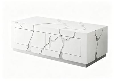 China Super White Mirror MDF Coffee Table 120X60X45CM for Living Room for sale