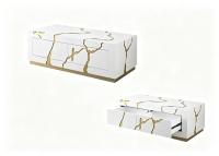 China Super White Mirror MDF Coffee Table 120X60X45CM for Living Room for sale