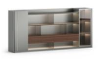 China LIMITLESS Tea Metal Office Storage Cabinets Beverage Prep Worktop Concealed Doors for sale